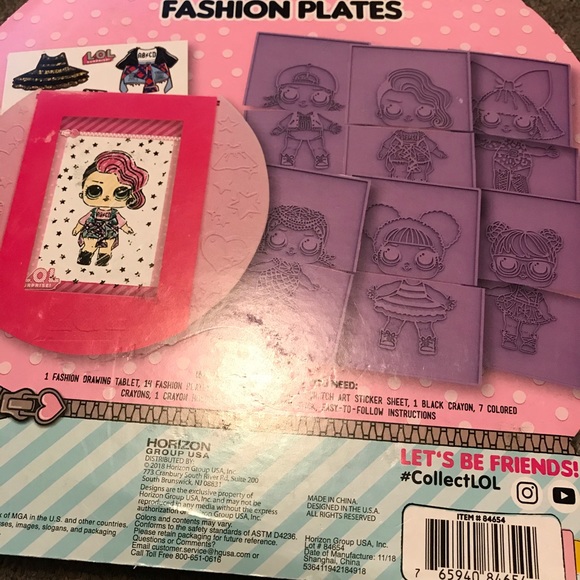 Mga | Other | Lol Surprise Fashion Plates Design Activity Kit | Poshmark